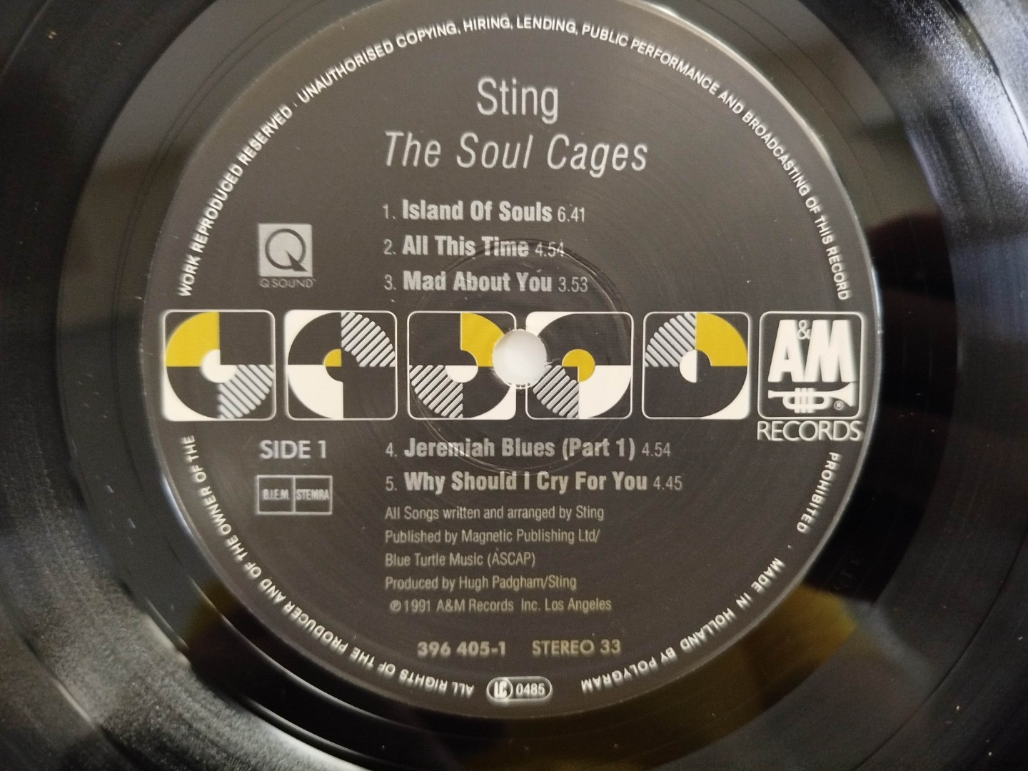 Sting - The Soul Cages - Vinyl.ge - მუსიკალური ვინილები (ფირფიტები)