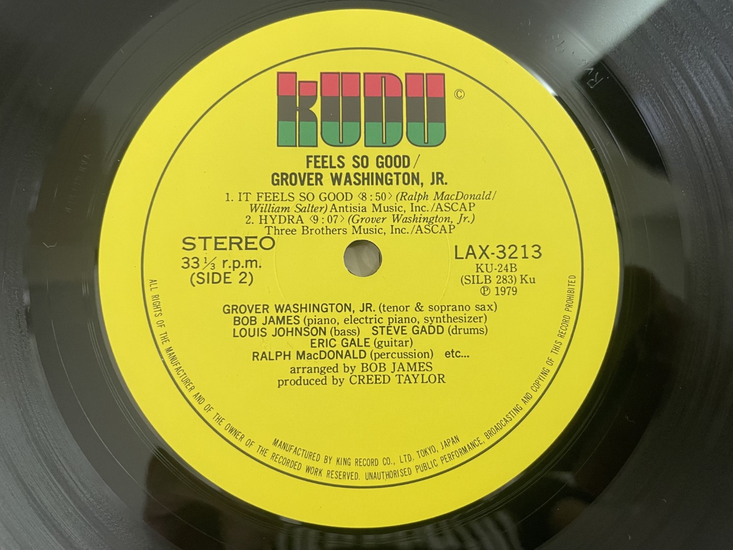 Grover Washington, Jr. - Feels So Good (JP) - Vinyl.ge - მუსიკალური ...